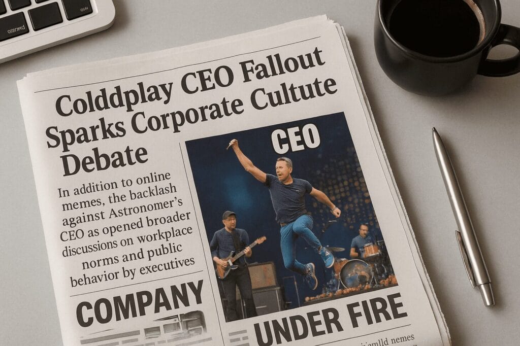 Coldplay CEO Fallout Sparks Corporate Culture Reckoning